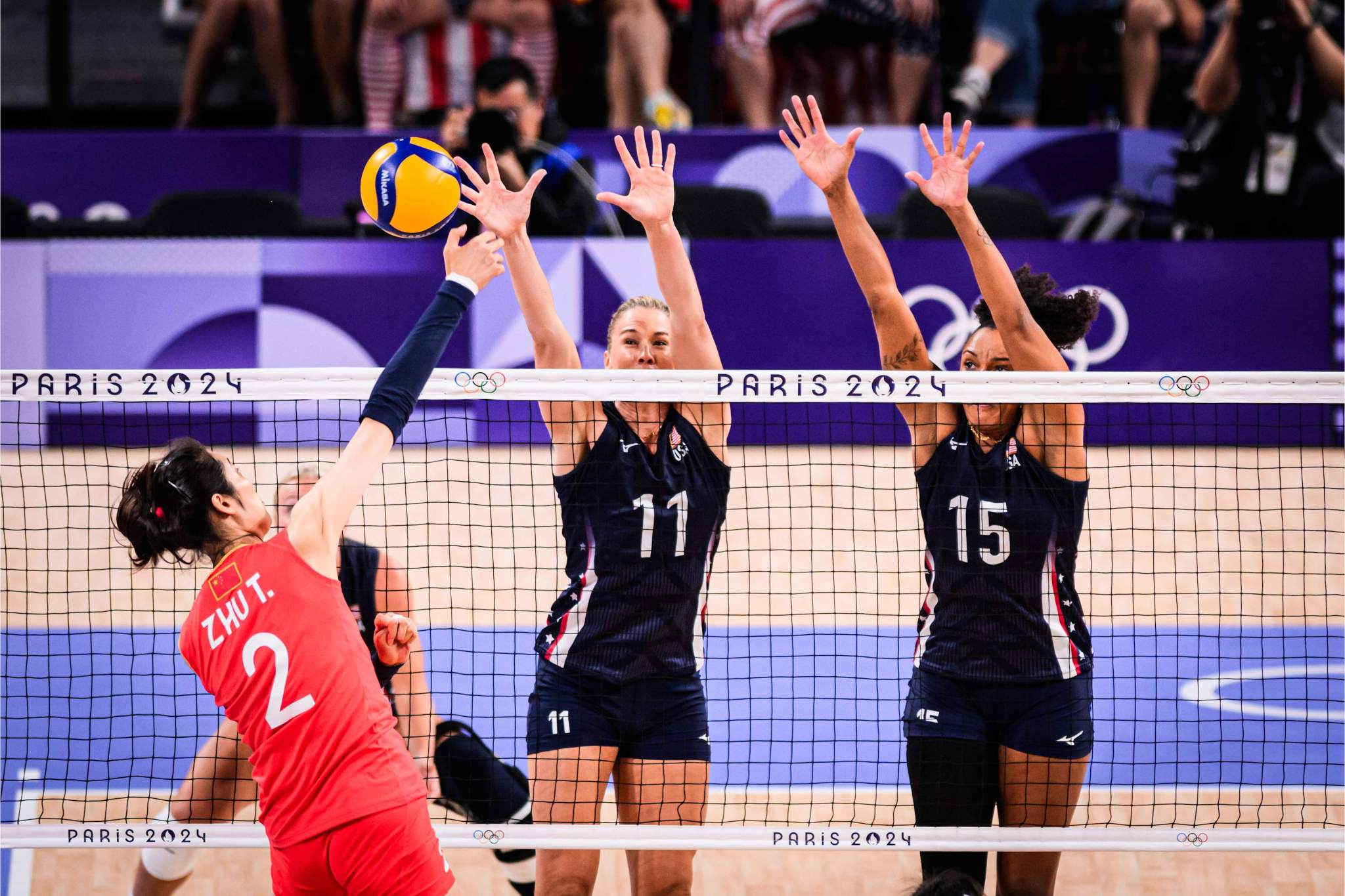 China survives Drews, USA comeback for five-set Olympics volleyball ...